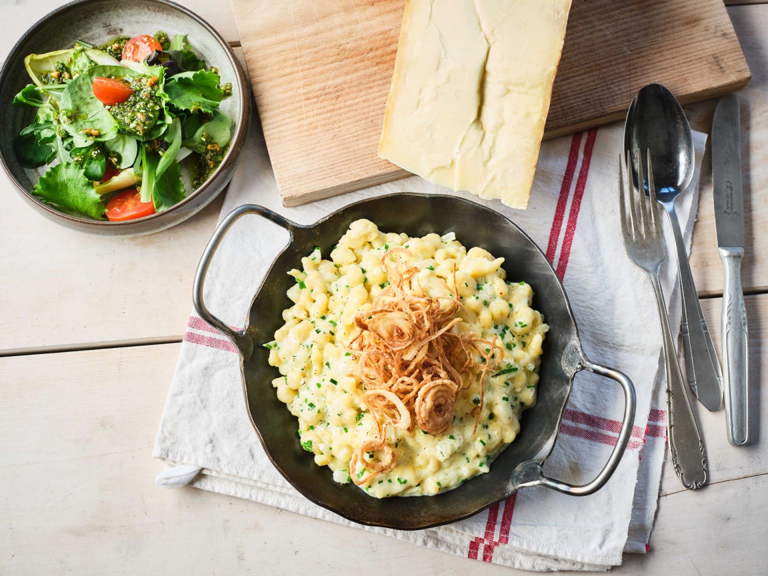 Schwäbische Käsespätzle Im Backofen